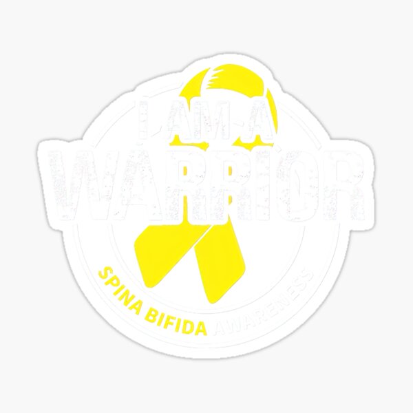 "Spina Bifida Awareness I Am A Warrior Spina Bifida Awareness Ribbon ...