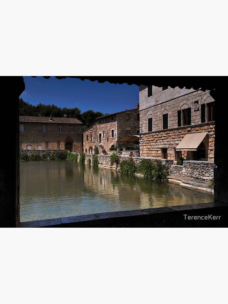 "Hot volcanic spring water fills Renaissance bathing pool" Sticker for ...