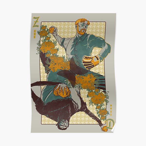 "AOT Baseball Team: Zeke & Beast Titan" Poster for Sale by hmhmxoxo ...