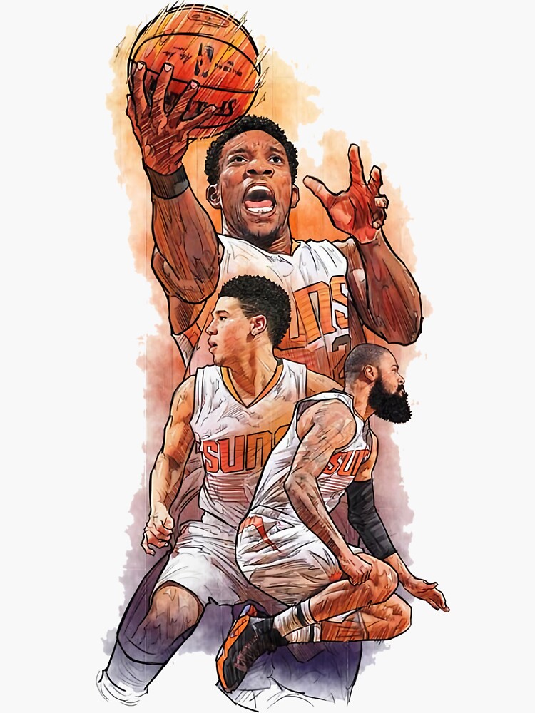 "Devin Booker Art" Sticker for Sale by BaliqMufid | Redbubble