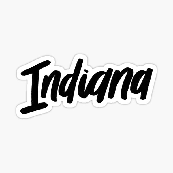 "Indiana" Sticker for Sale by ehoehenr | Redbubble