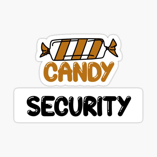 "Candy Security Halloween costume for parents" Sticker for Sale by ...