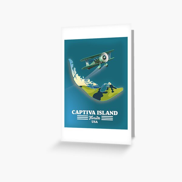 "Captiva Island Florida USA map" Greeting Card for Sale by ...
