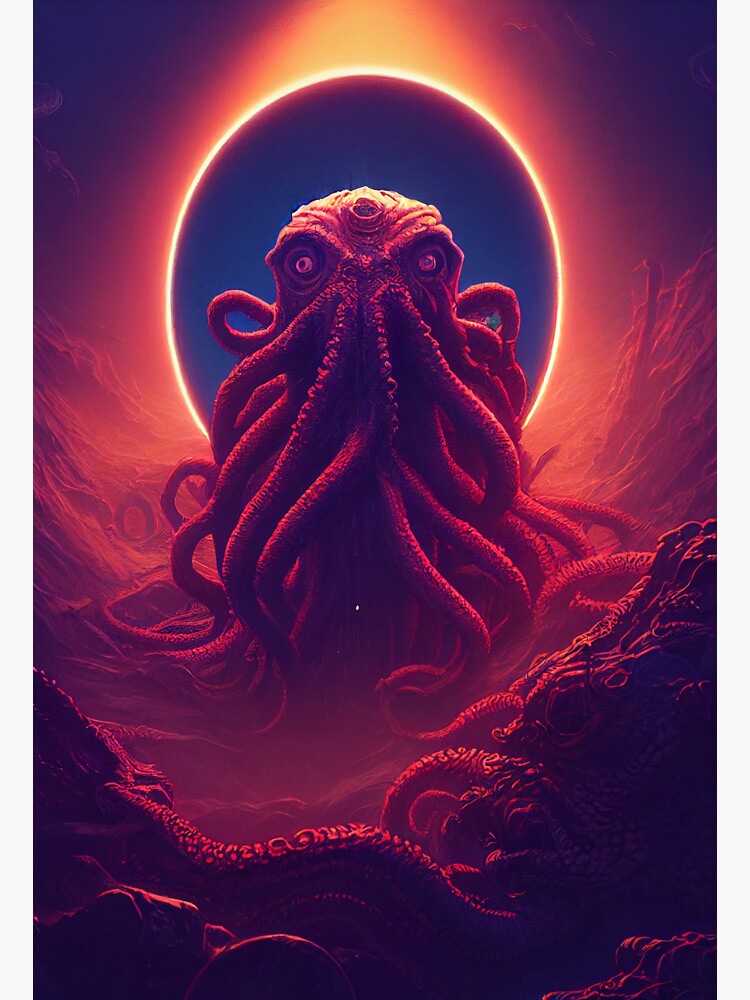 "Cthulhu" Sticker for Sale by MoodseaOriginal | Redbubble
