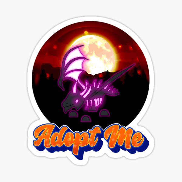 "Adopt Me Neon Shadow Dragon Classic " Sticker for Sale by siyasiwelex ...