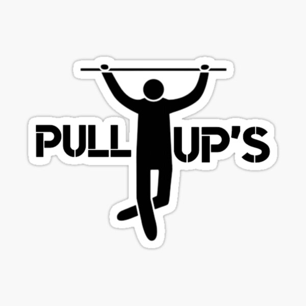 "Pull ups StrongMan" Sticker for Sale by TVstuff | Redbubble