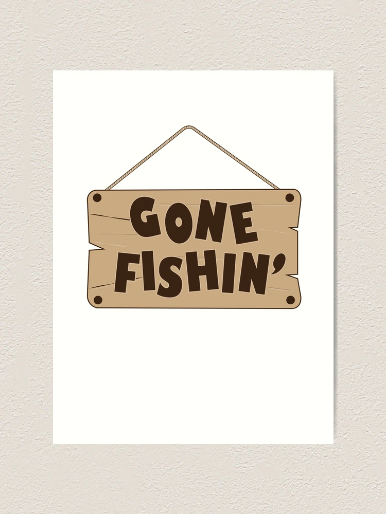 Gone Fishing Signs Outdoor Metal Gone Fishing Sign Gift For Fisherman