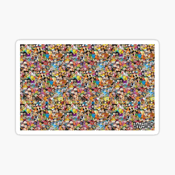 "Cartoon network collage" Sticker for Sale by LivinHailey | Redbubble