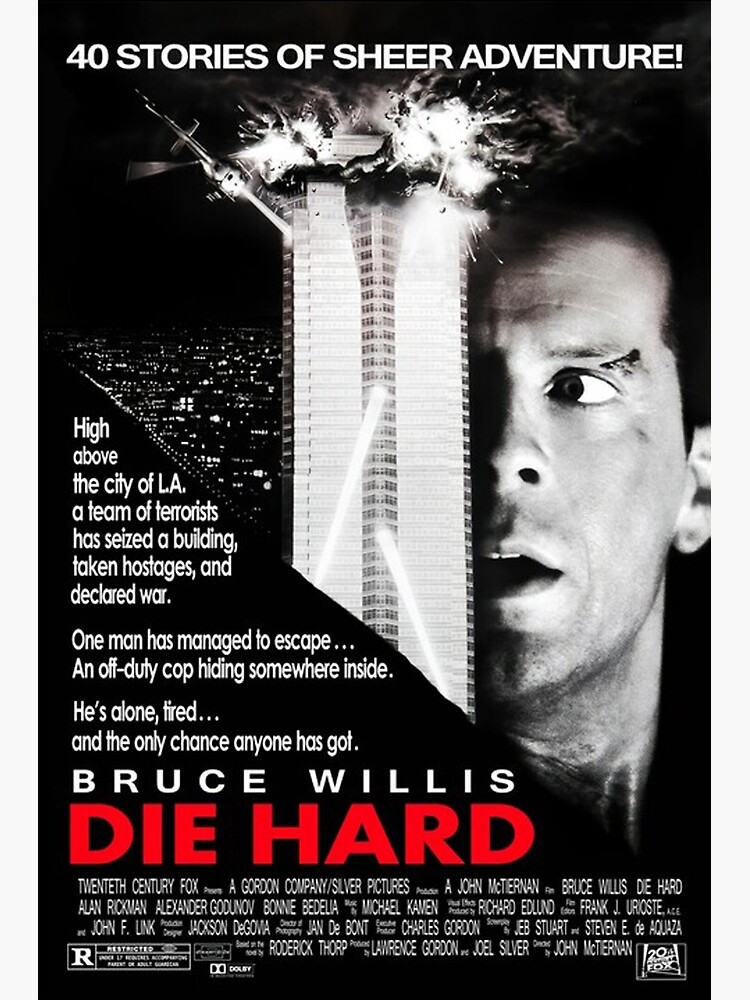 "Die Hard - Movie Poster" Poster for Sale by omardiamond | Redbubble