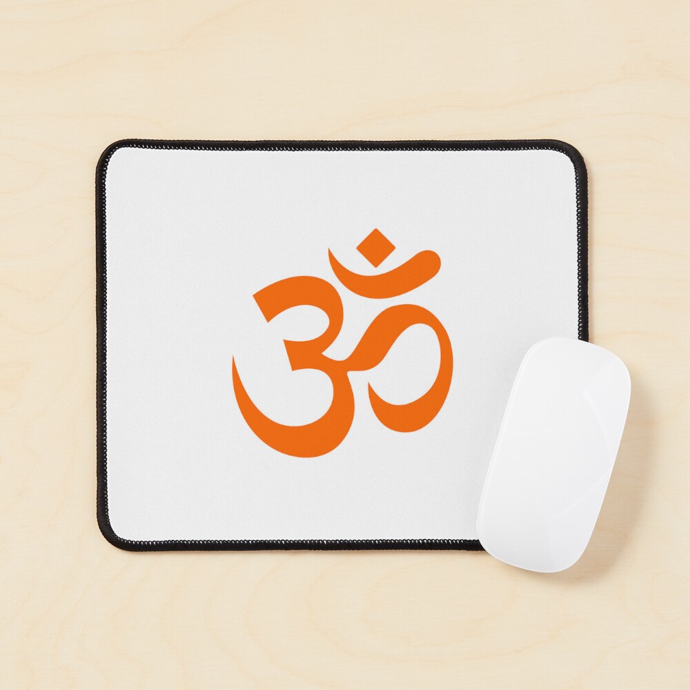 "Saffron color "om" symbol" Sticker for Sale by Vishvesh Kumar Gaurav ...