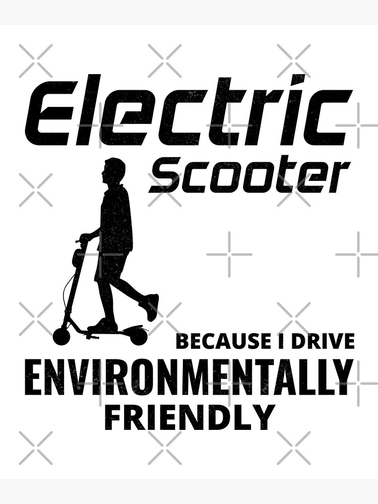"Electric Scooter Driver Motorized E-Scooter" Poster for Sale by ...