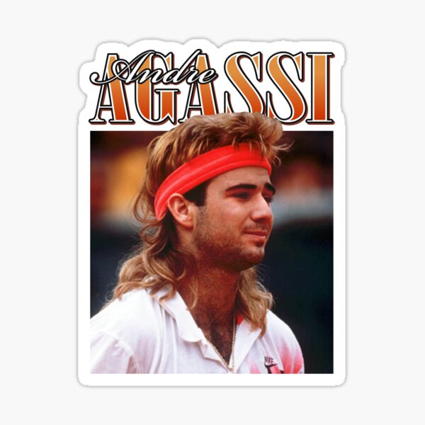 "LEGEND ANDRE AGASSI" Sticker for Sale by BrantRosenbaum | Redbubble