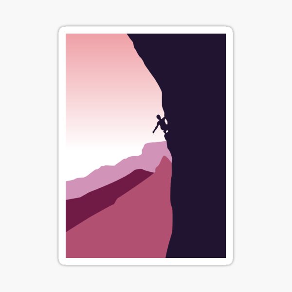 "Hanging" Sticker for Sale by Louise-design | Redbubble