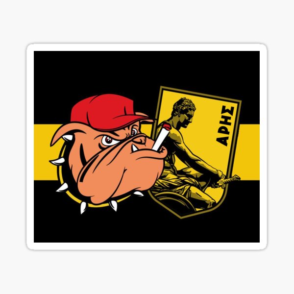 "Super Bulldog of Aris" Sticker for Sale by vectorfootball | Redbubble