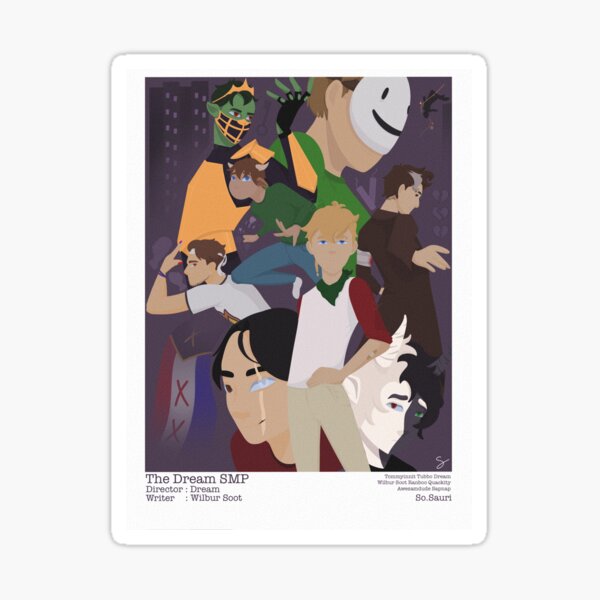 "The Dream SMP movie" Sticker for Sale by sosauri | Redbubble