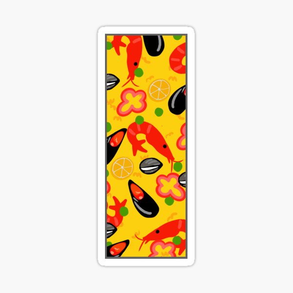 "Paella" Sticker for Sale by Elrcpinta | Redbubble