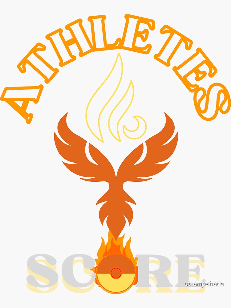 "Athletes " Sticker for Sale by uttampahade | Redbubble