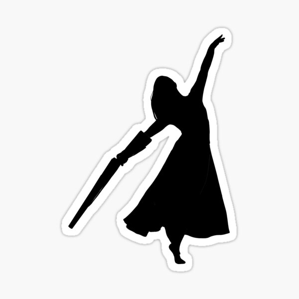 "Color guard rifle silhouette" Sticker for Sale by imgpine610 | Redbubble
