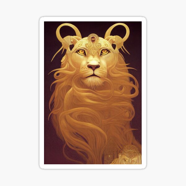 "Fierce Lioness Egyptian Goddess Sekhmet" Sticker for Sale by katiafish ...
