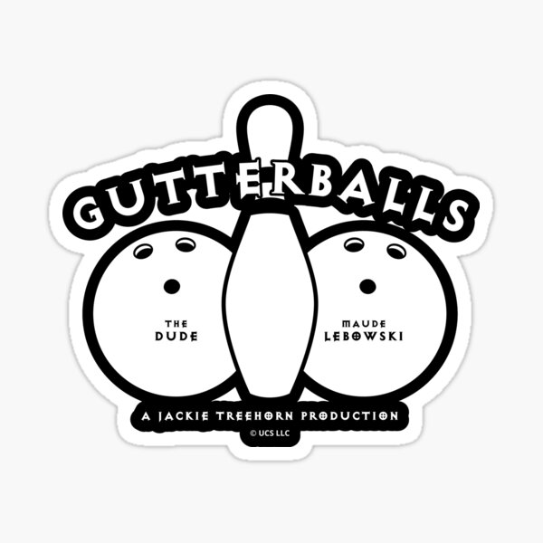 "Gutterballs | The Big Lebowski" Sticker for Sale by MovieVigilante ...