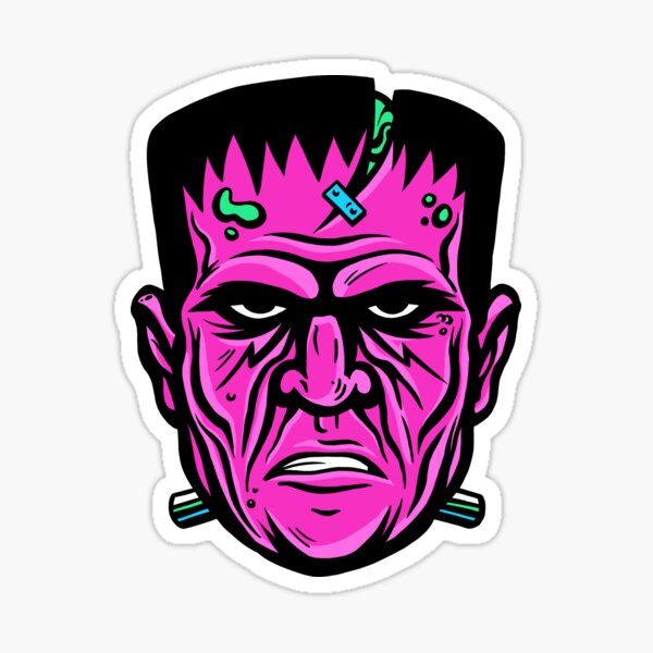 "Big Pink Monster" Sticker by chunter10 | Redbubble