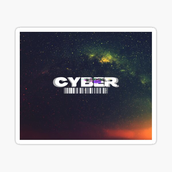 "Cyber" Sticker for Sale by JACOBCOLLECTION | Redbubble