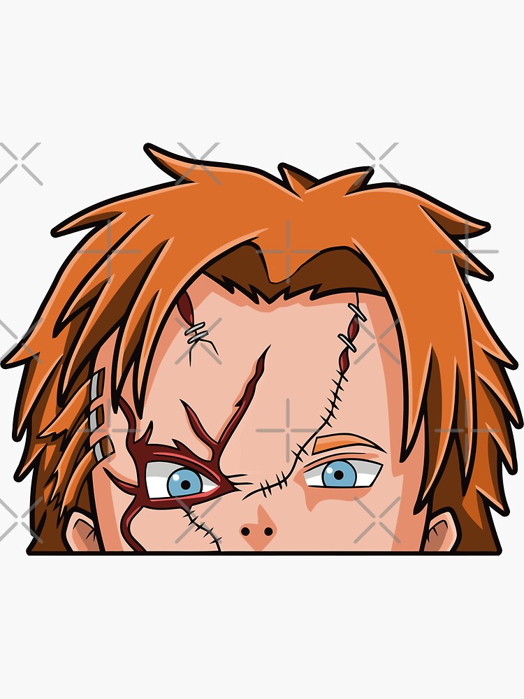 "Chucky peeker" Sticker for Sale by Diyanggostyle | Redbubble