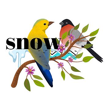 "Snowbird" Sticker for Sale by mericka | Redbubble