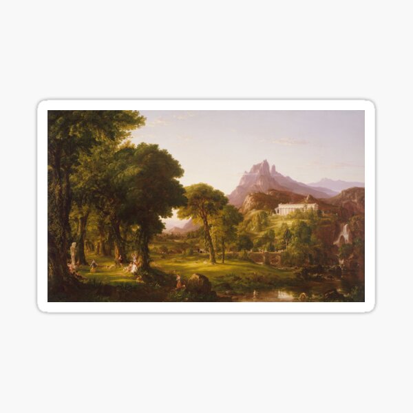 "Thomas Cole Dream of Arcadia" Sticker for Sale by OldTimeArt | Redbubble