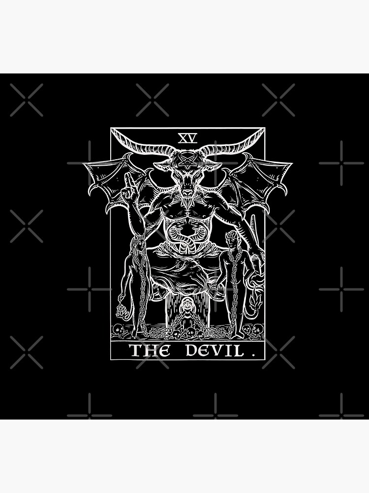 Póster «The Devil Tarot Card Baphomet Satanic Witch Gothic Halloween ...