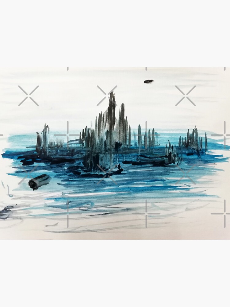 "An impression of Atlantis" Sticker for Sale by ArtBySalchat | Redbubble