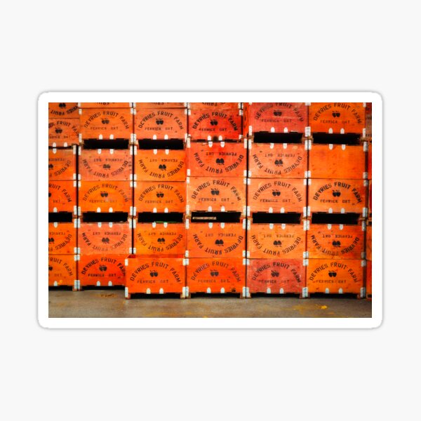 " Stacked Apple Crates" Sticker for Sale by RobertAlsop | Redbubble