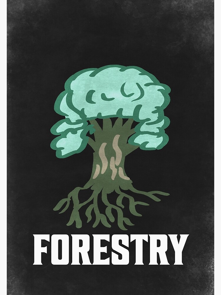 "Vintage Education Forestry Poster" Poster for Sale by DrawnToDoodles ...