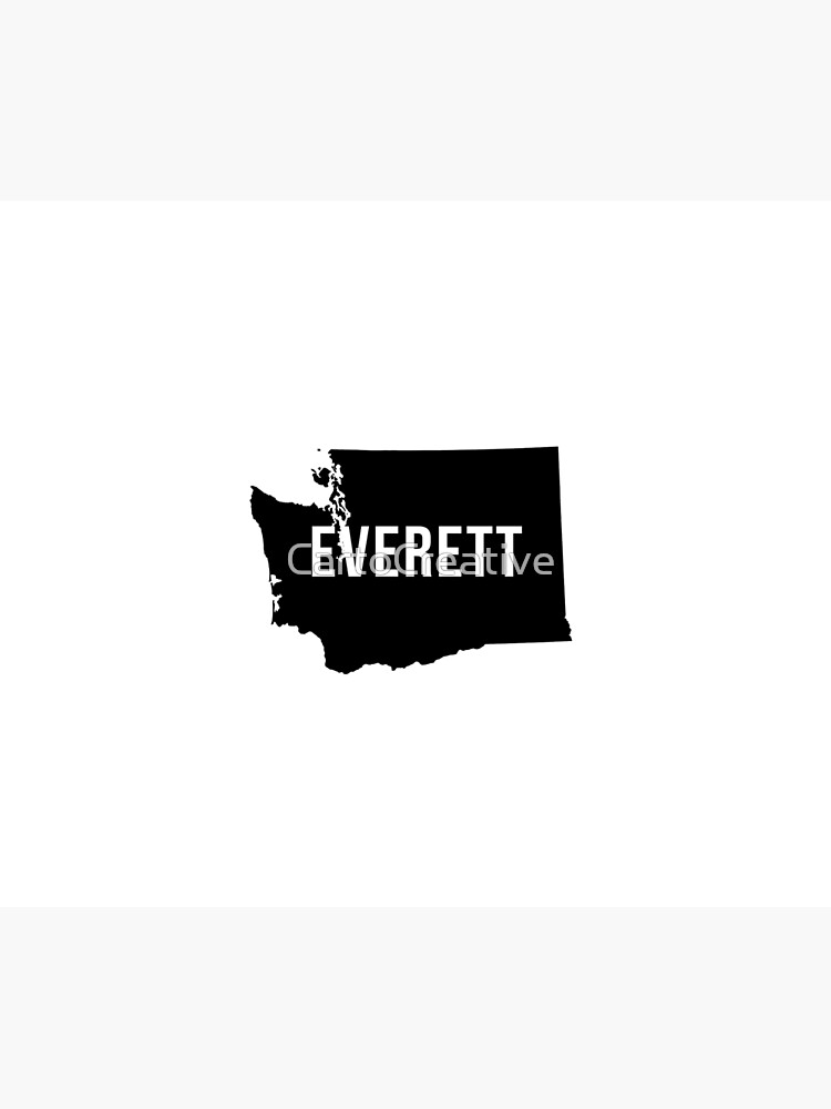 Póster «Everett, silueta de Washington» de CartoCreative | Redbubble