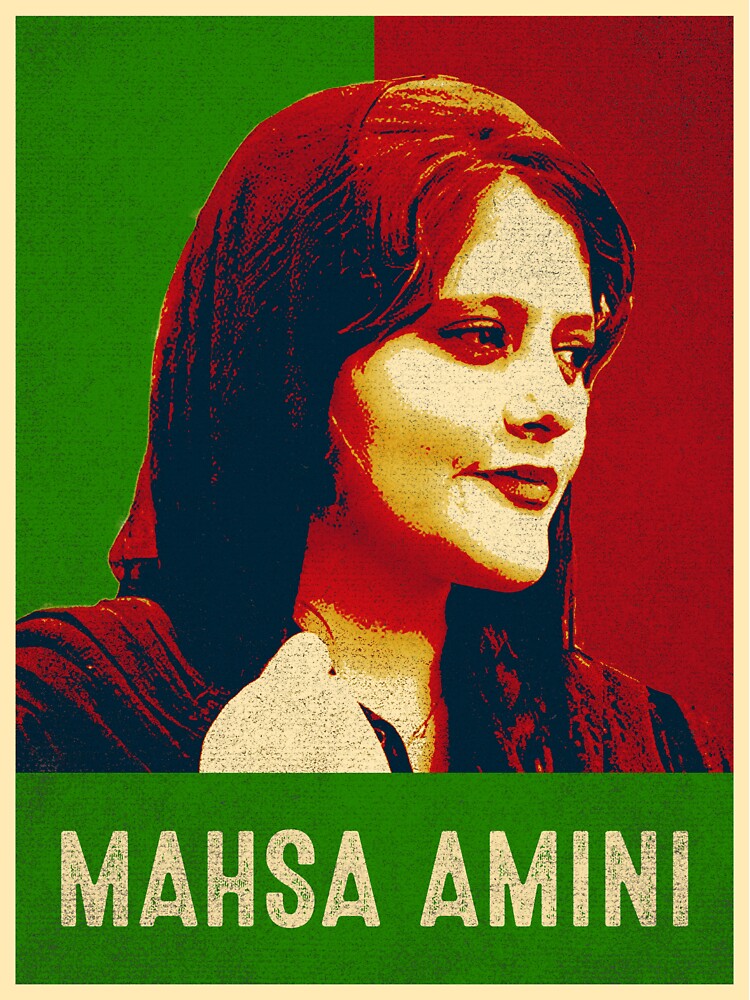 "Mahsa Amini Iran Iranian Flag Vintage Retro" Sticker for Sale by ...