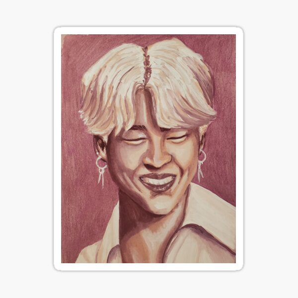 "Smiley Jimin" Sticker for Sale by amgcandoregiles | Redbubble