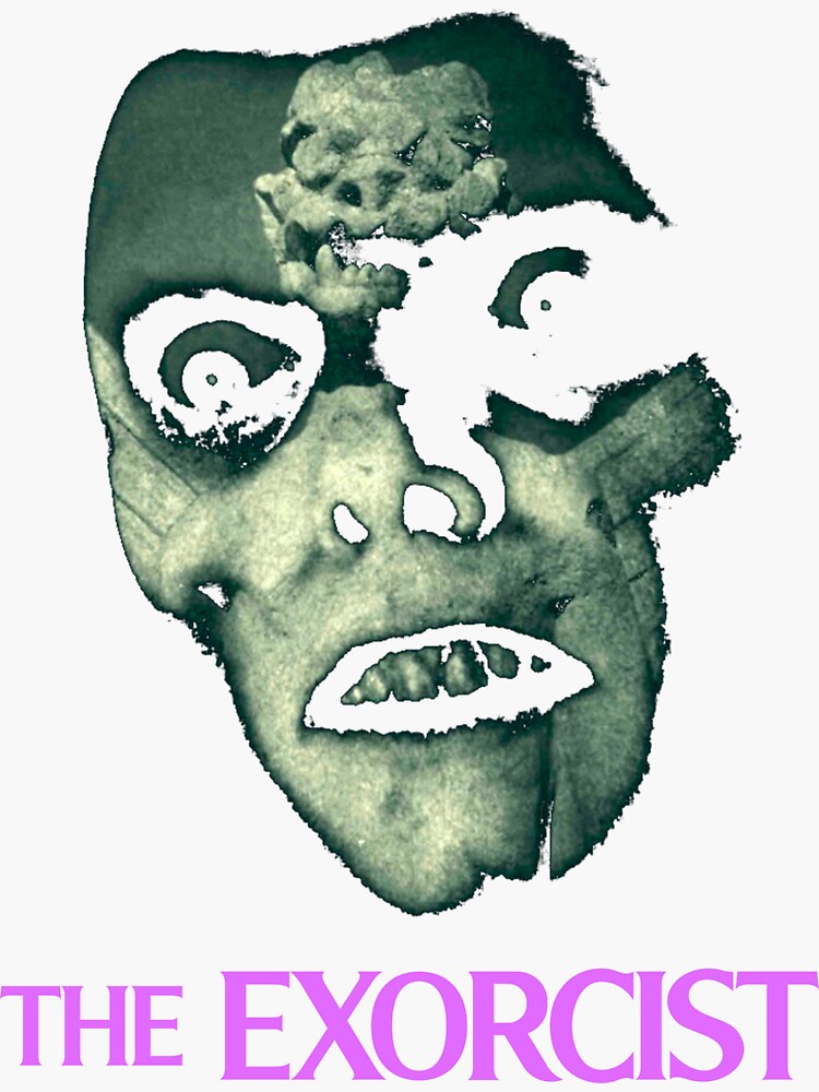 "THE EXORCIST" Sticker for Sale by mallavirk | Redbubble