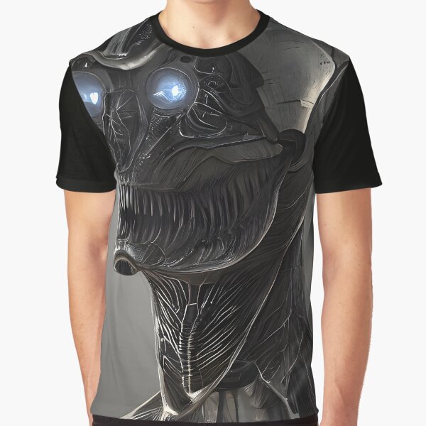 "Biomech steampunk alien horror head" T-shirt for Sale by UDDesign ...