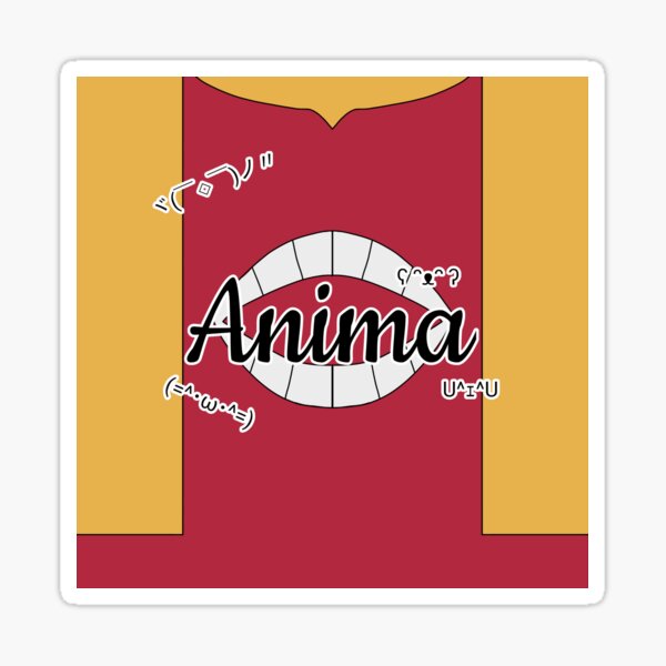 "Anima Hero Name (w/background)" Sticker for Sale by EtherealAngelCF ...