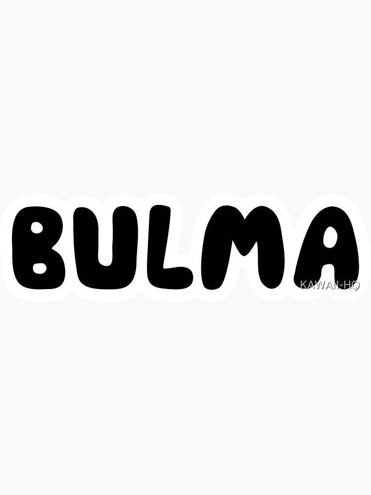 "BULMA " Sticker for Sale by KAWAII-HQ | Redbubble