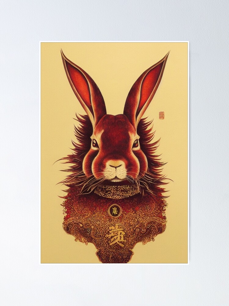 "Rabbit Chinese Zodiac Horoscope " Poster for Sale by ZillionZodiacs ...