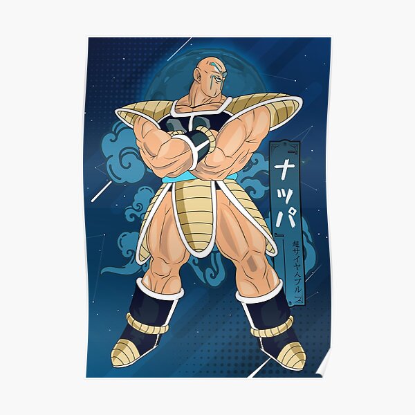 "Nappa SSJ Blue - Dragon Ball" Poster for Sale by reelanimedragon ...