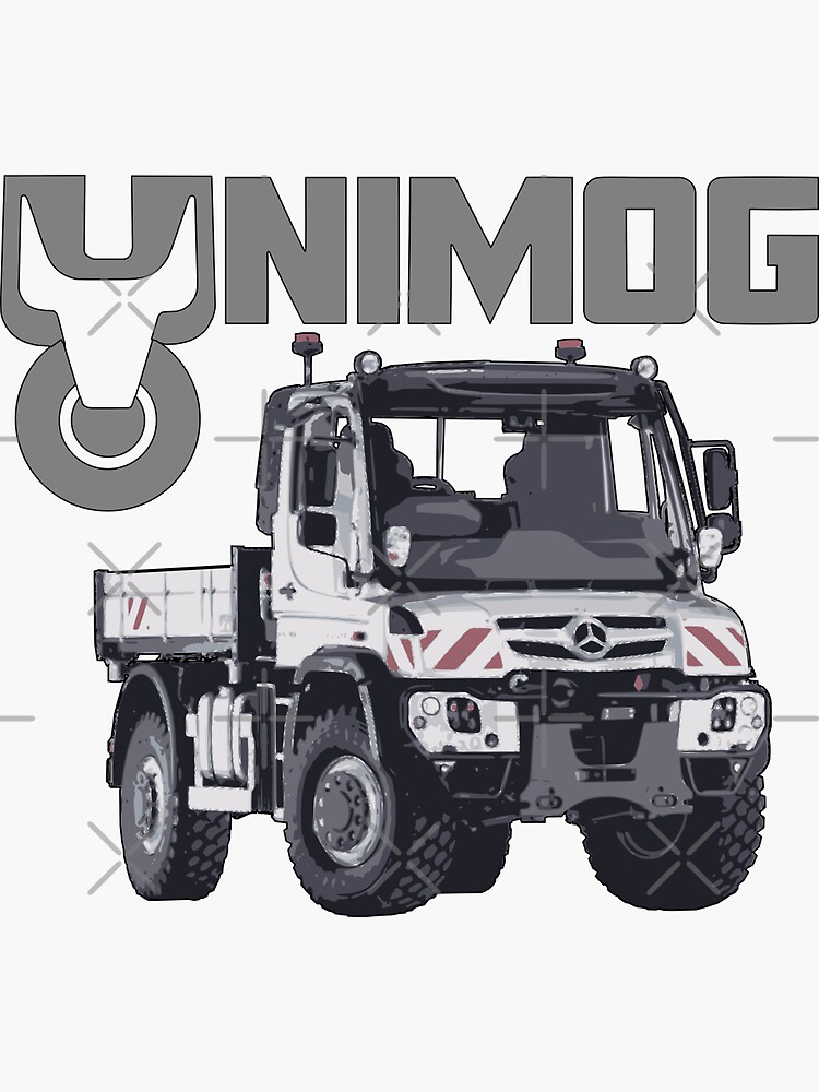 "UNIMOG 530 (UNIversal-MOtor-Gerät) - on black" Sticker for Sale by ...