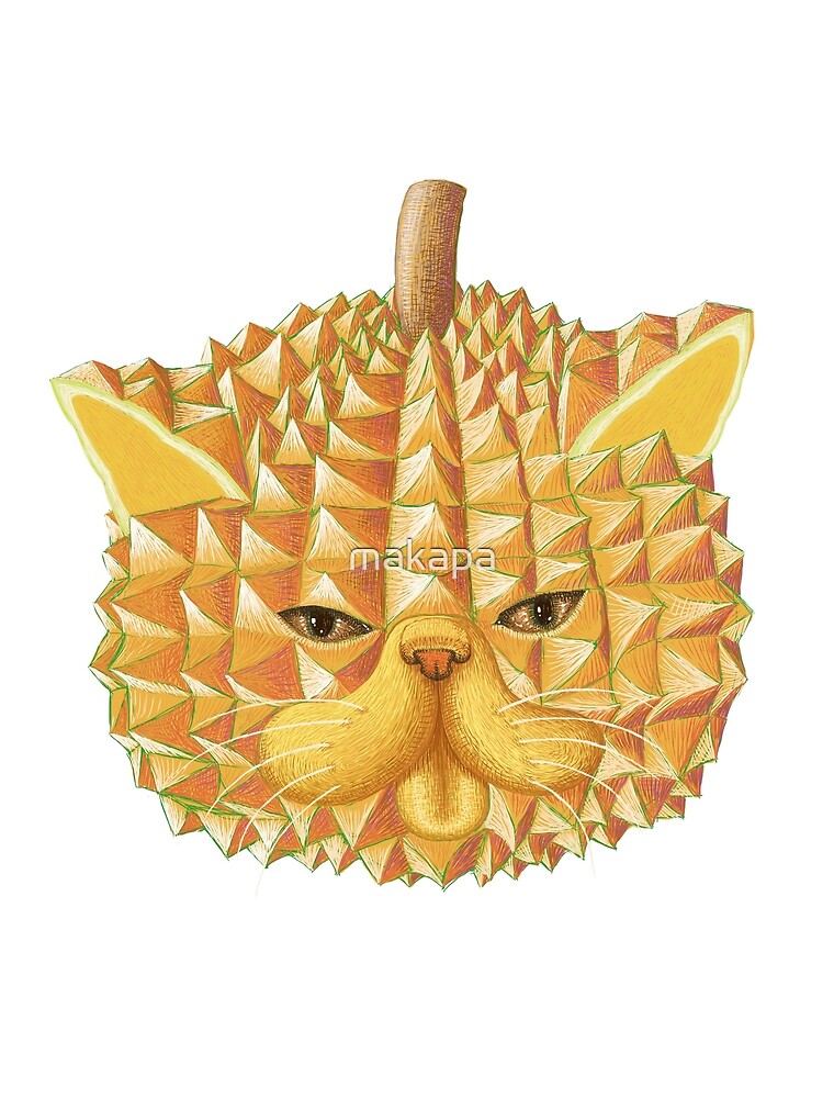 "durian cat" by makapa | Redbubble