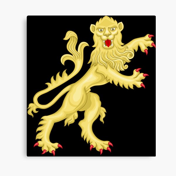 "lion rampant" Canvas Print by bumblethebee | Redbubble