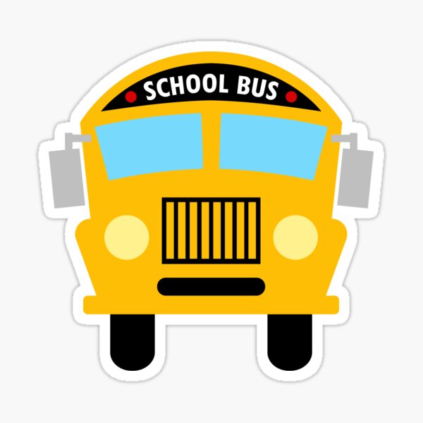"School Bus Drive Back To School" Sticker for Sale by messta82 | Redbubble