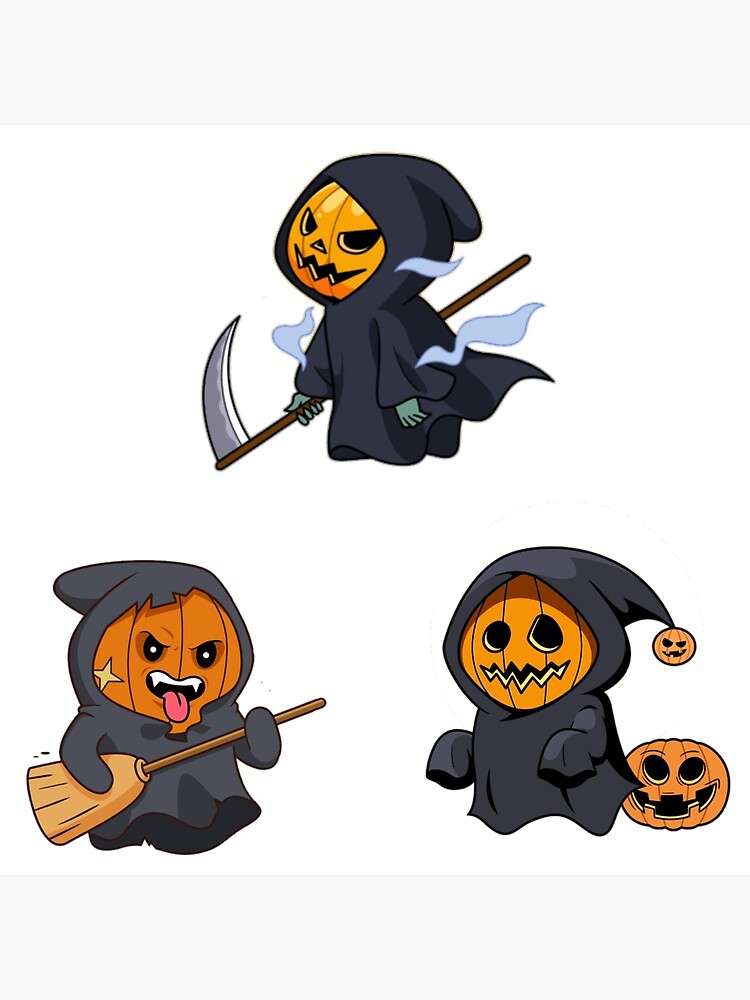 "scary pumpkin death ripper pack" Poster for Sale by Anas666 | Redbubble