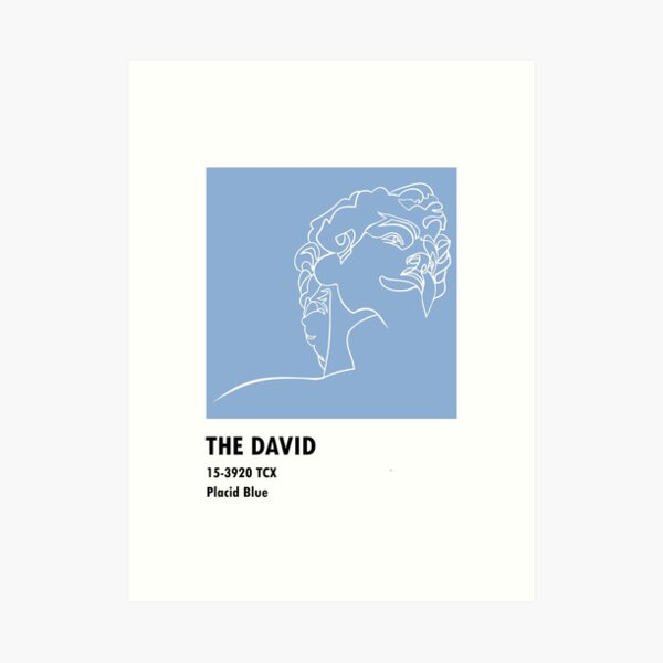 "Minimalist Abstract David Statue Poster | Home decor wall art prints ...