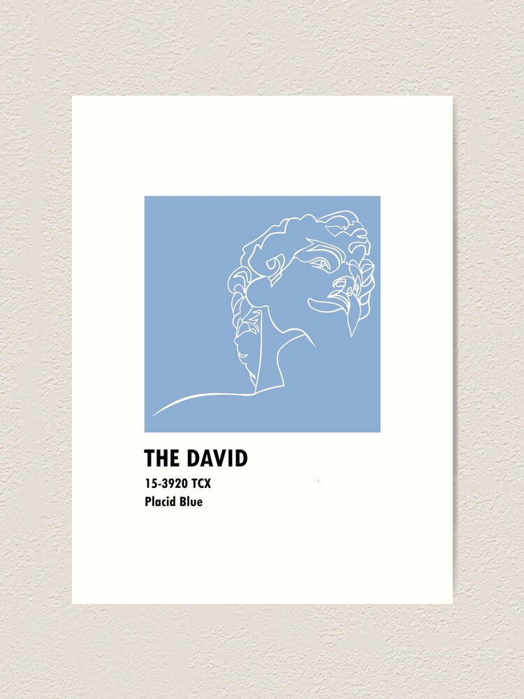 "Minimalist Abstract David Statue Poster | Home decor wall art prints ...