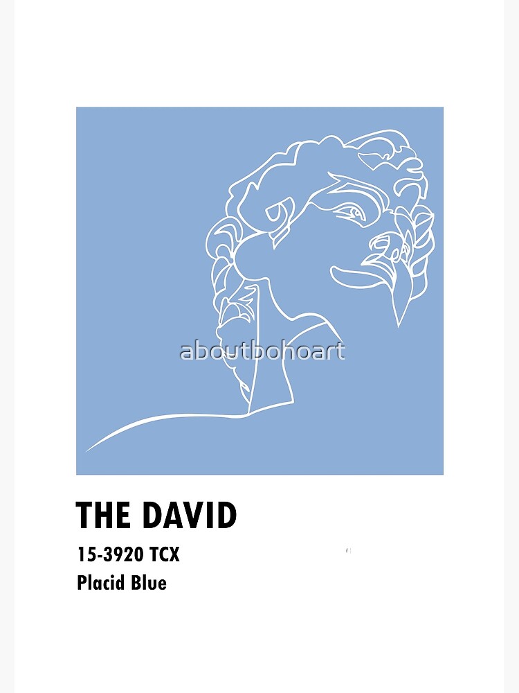 "Minimalist Abstract David Statue Poster | Home decor wall art prints ...